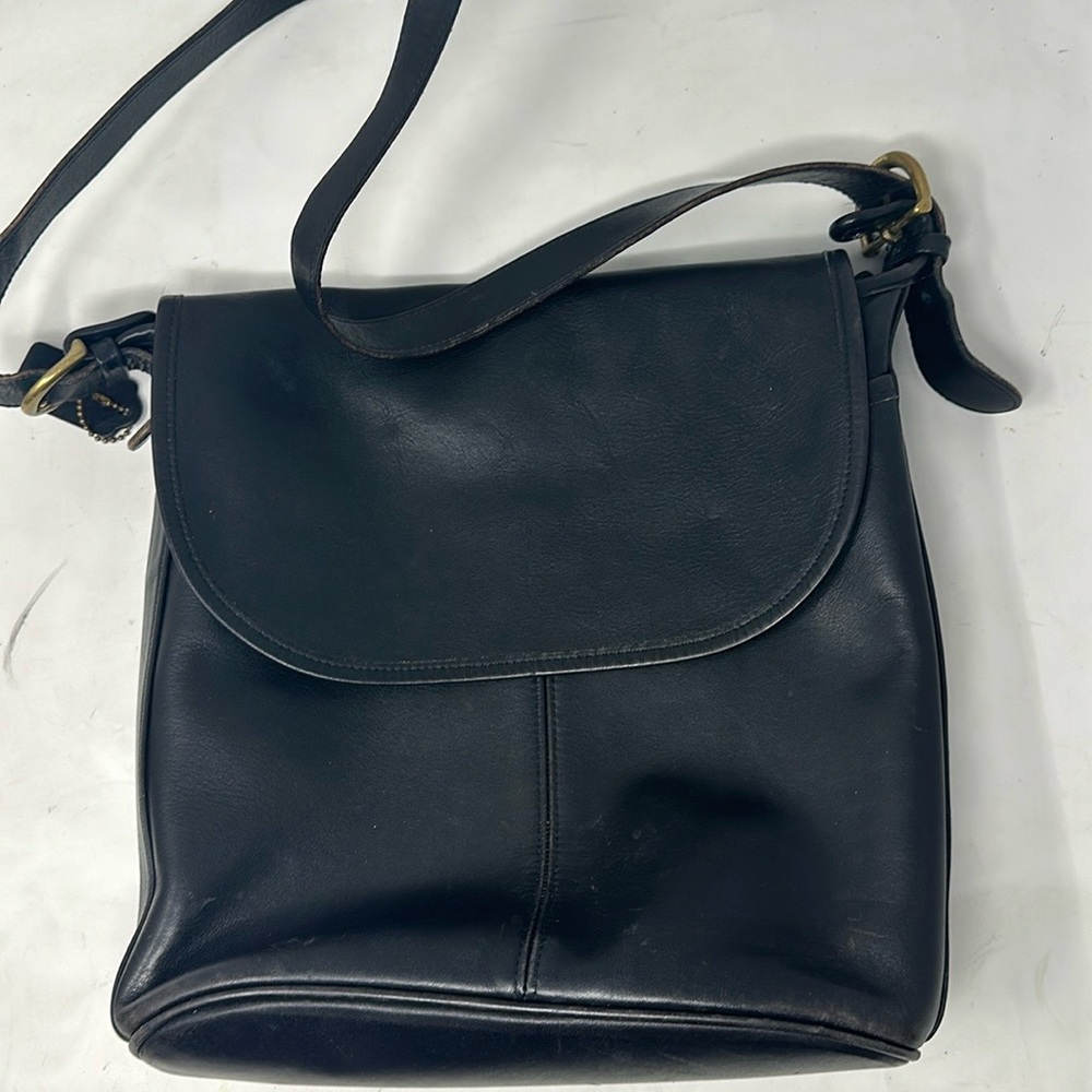 Coach 4115 Legacy Adjustable Black Leather Crossbody … - Gem